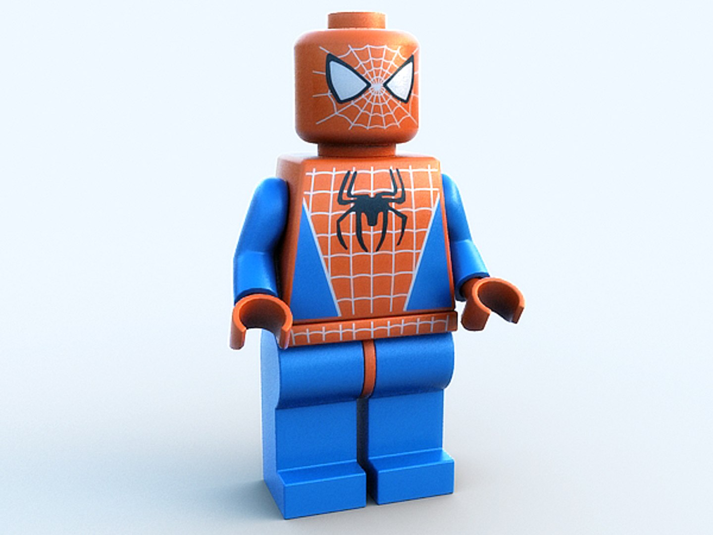 3ds max lego character - spiderman