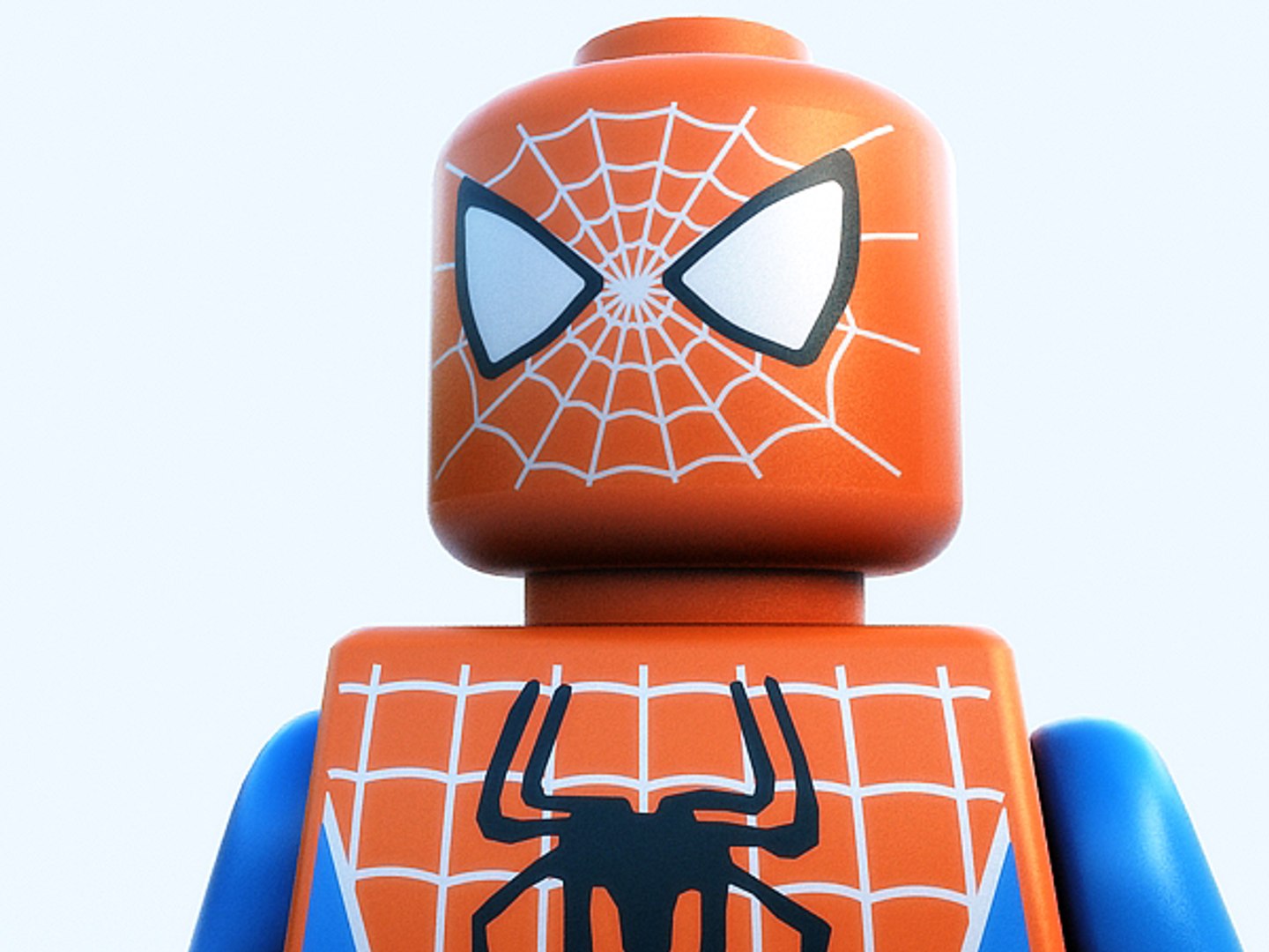 3ds max lego character - spiderman