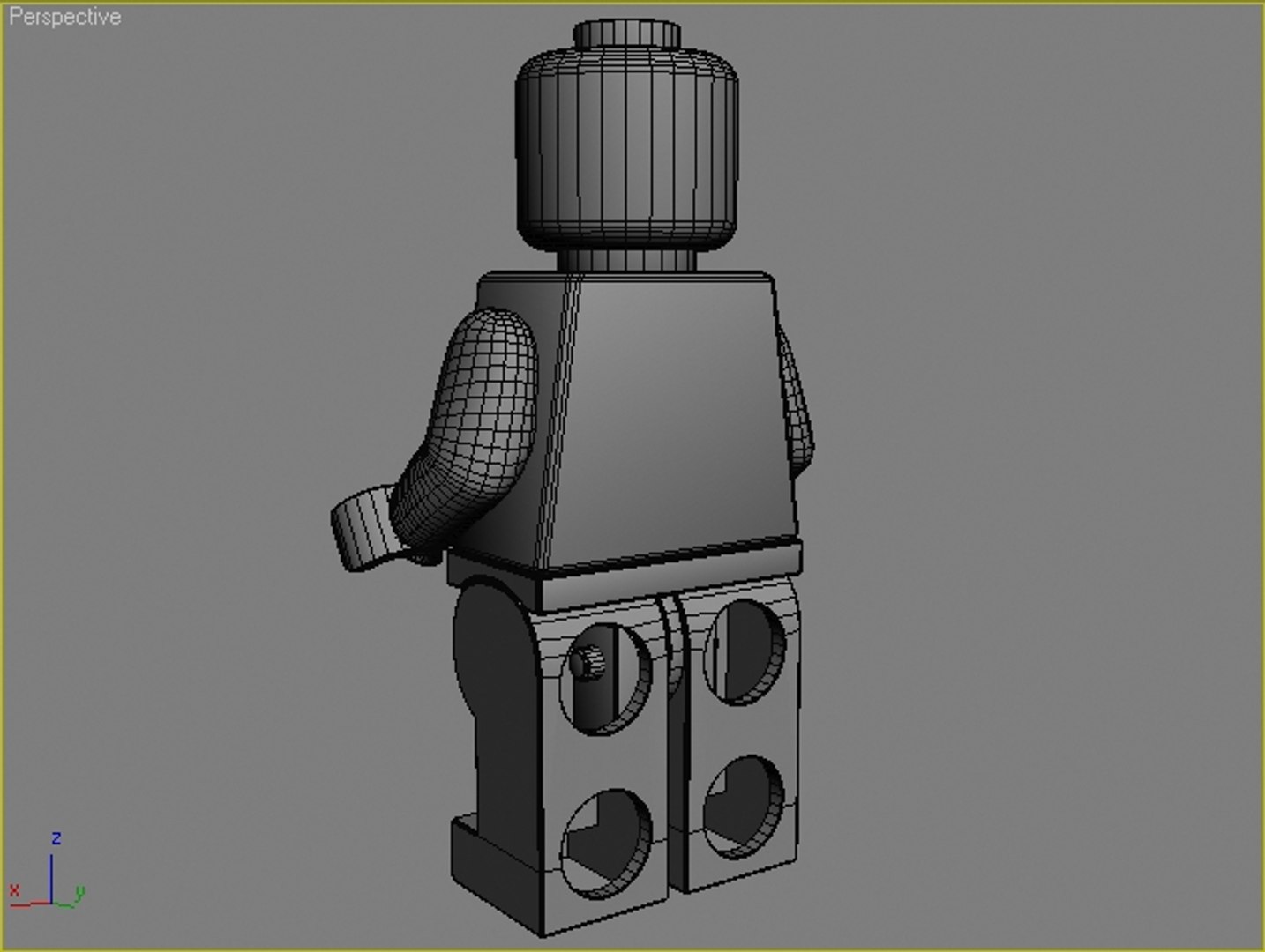 3ds max lego character - spiderman