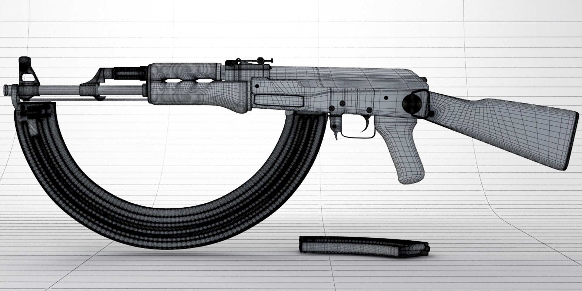 3d Model Ak 47 Ak-47