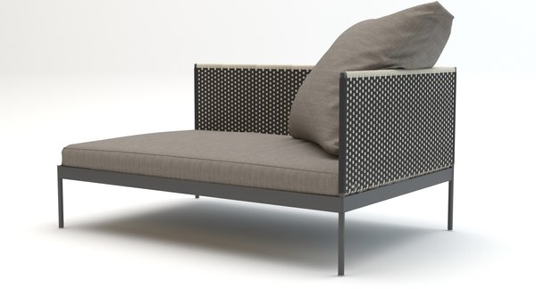 roda basket sofa module 3d model
