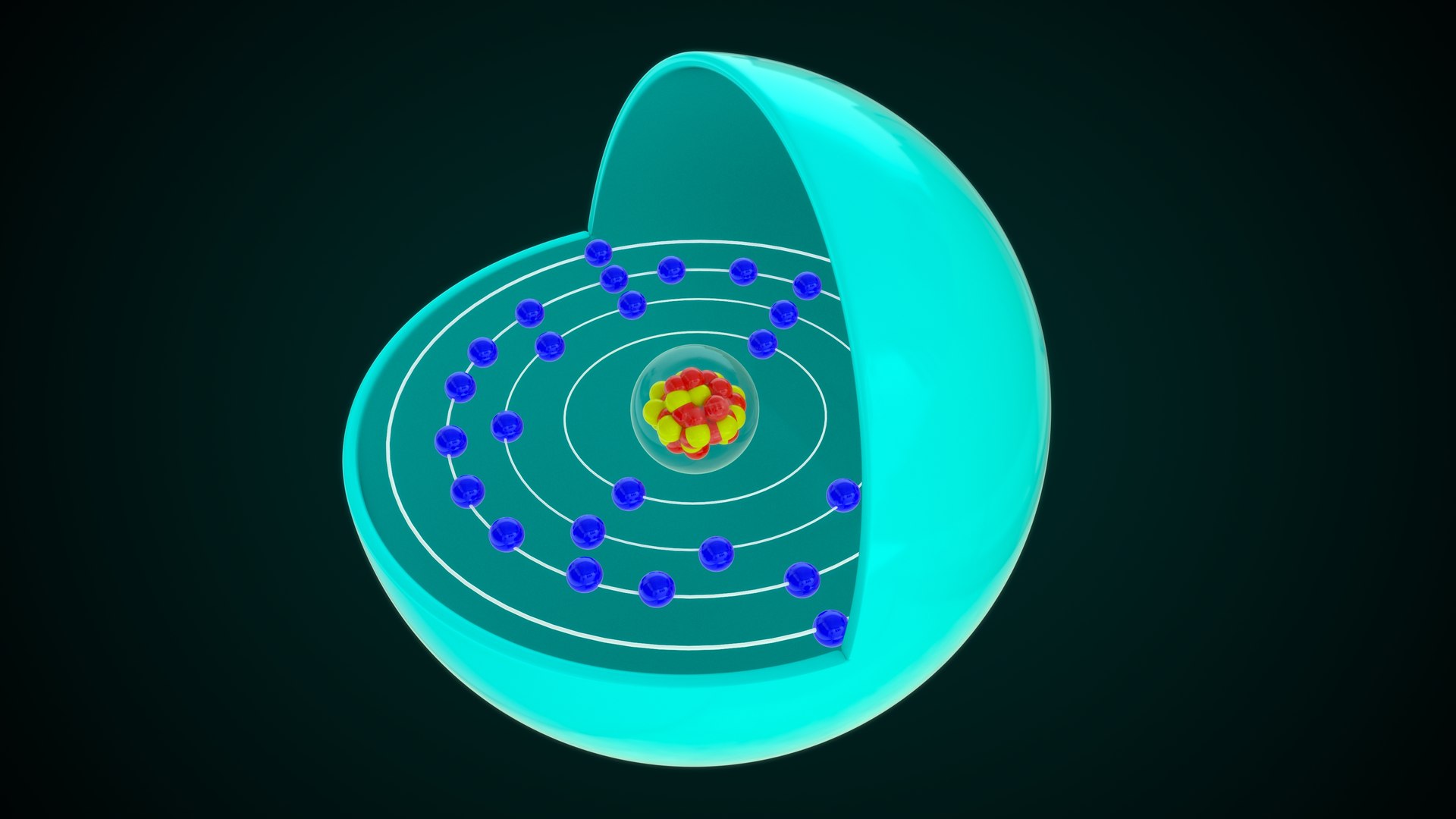 3D Model Zinc Chemical Element - TurboSquid 2135147