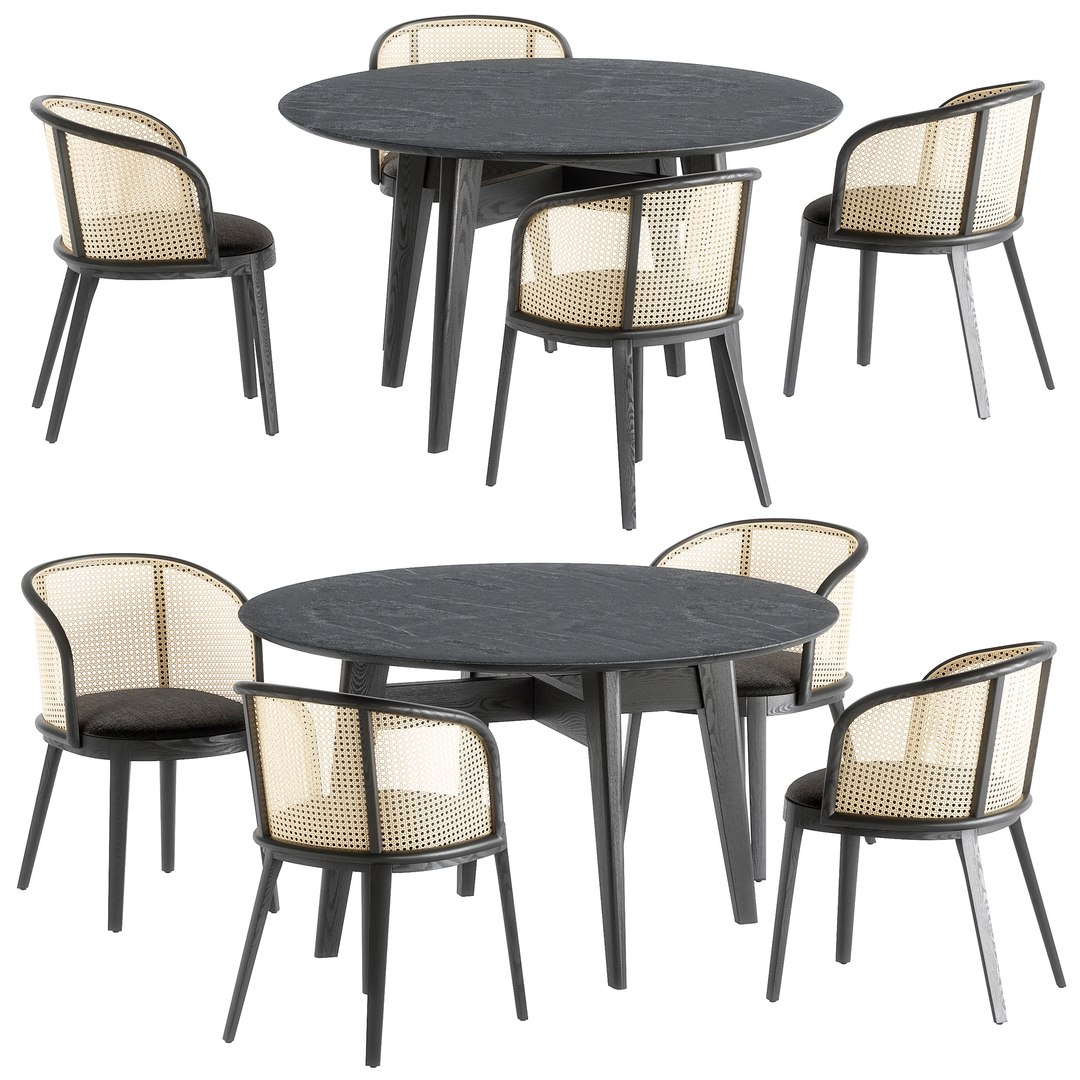 Calligaris Adel Chair Set 3D Model - TurboSquid 2087433