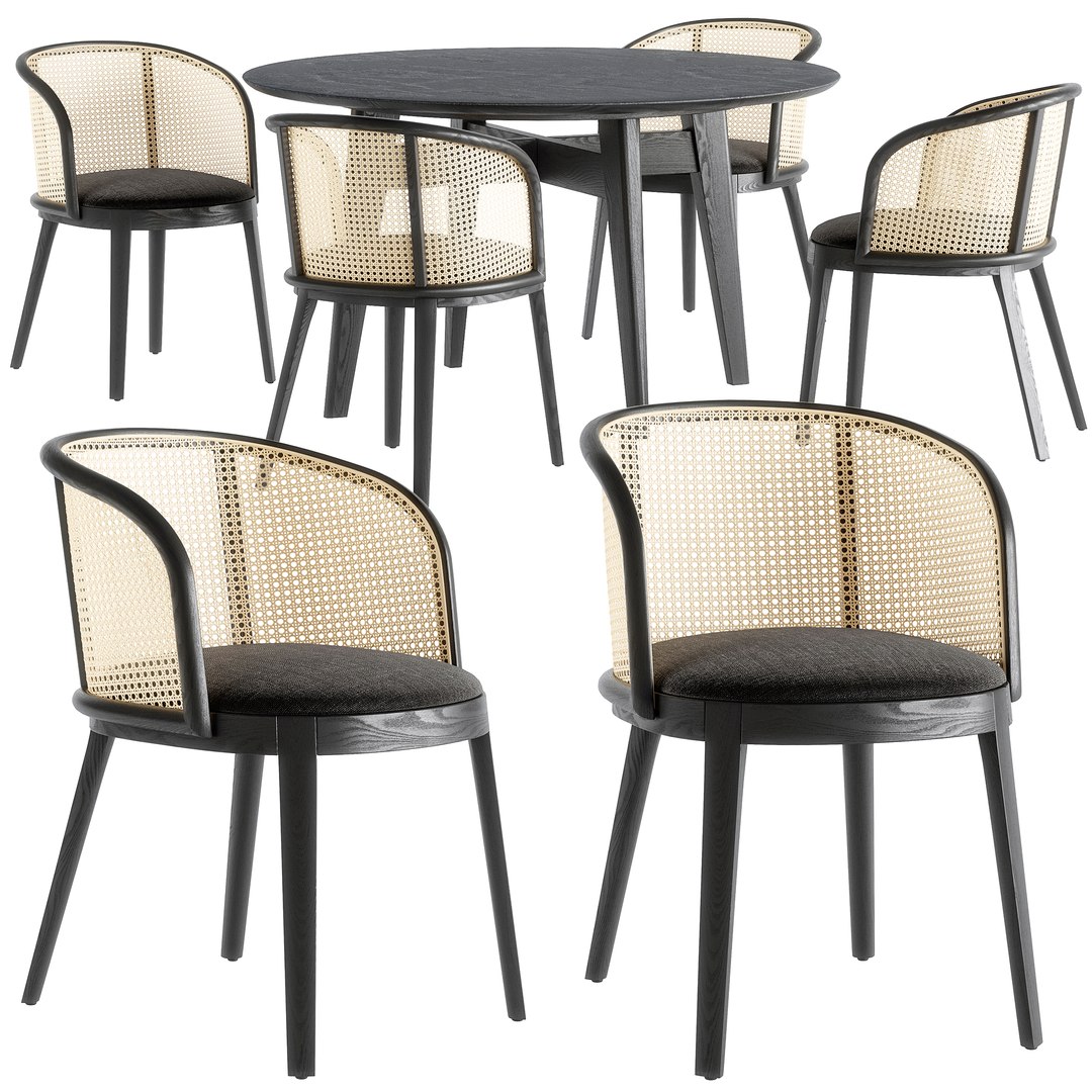 Calligaris Adel Chair Set 3D Model - TurboSquid 2087433