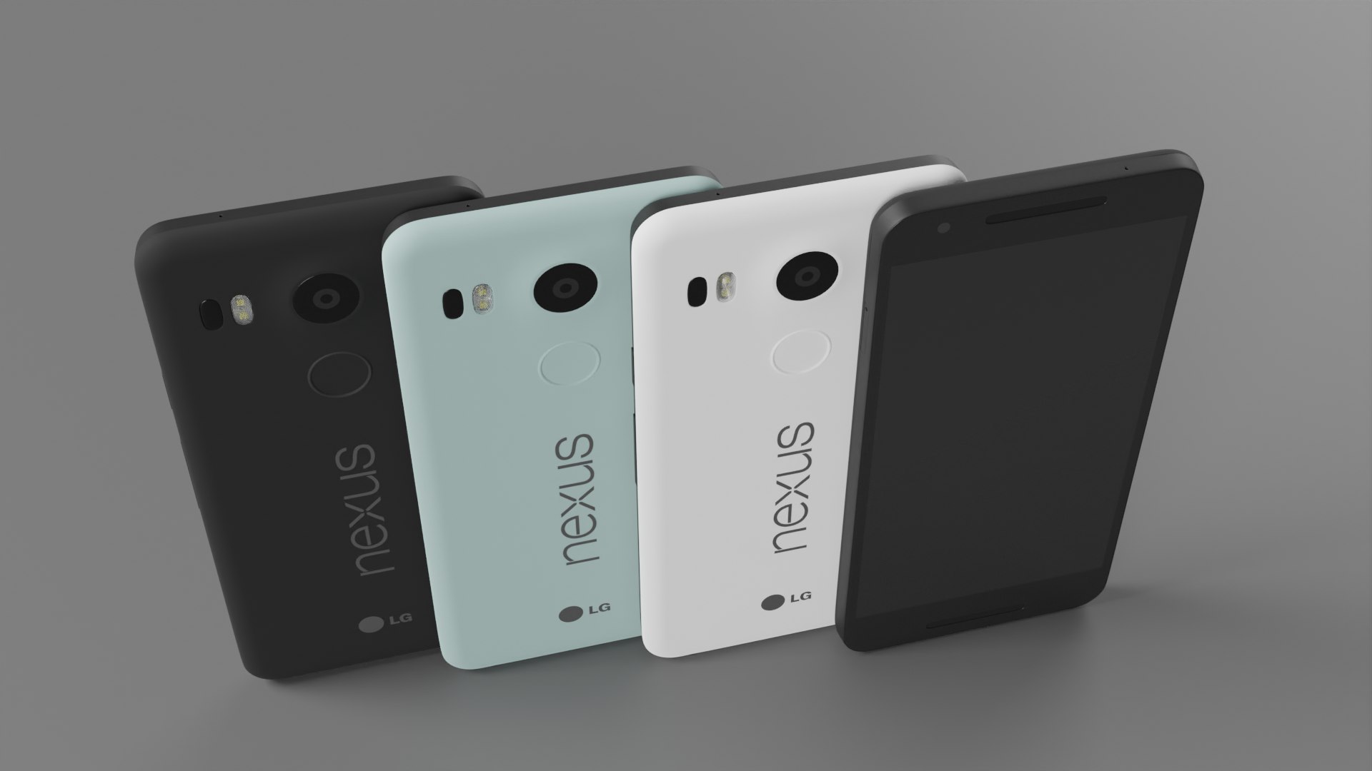 Google Nexus 5X All Colors 3D Model - TurboSquid 2060173