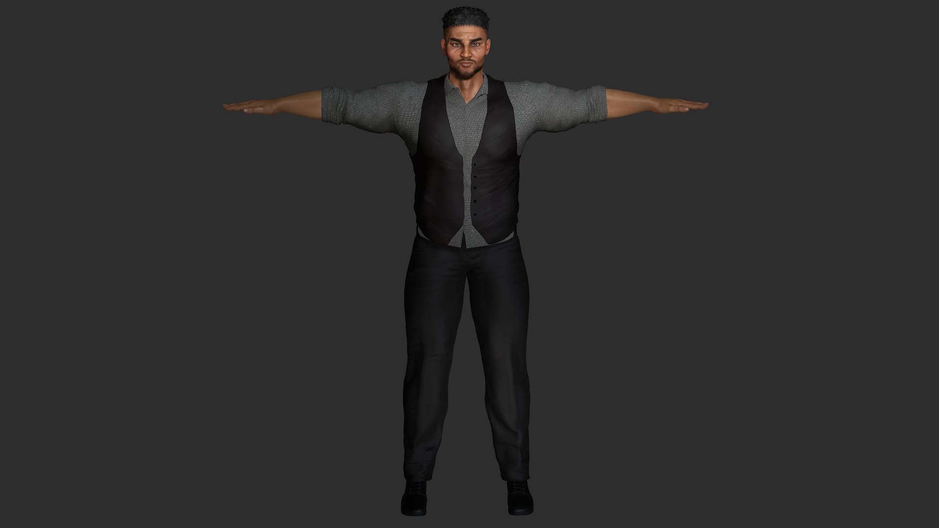 3D Model AAA 3D REALISTIC CHARACTER - BUSINESSMAN MAFIA NPC BODYGUARD ...