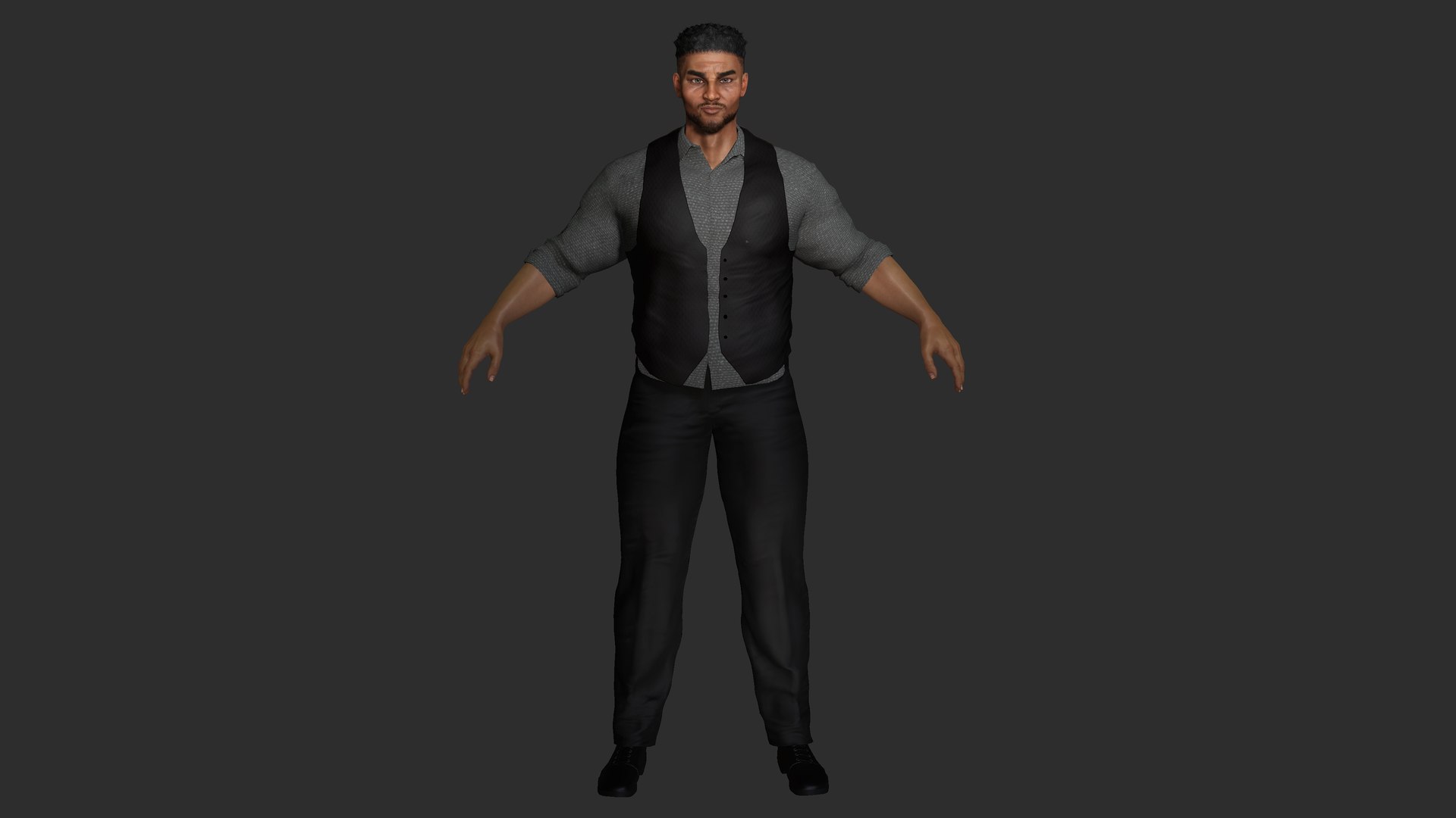 3D Model AAA 3D REALISTIC CHARACTER - BUSINESSMAN MAFIA NPC BODYGUARD ...