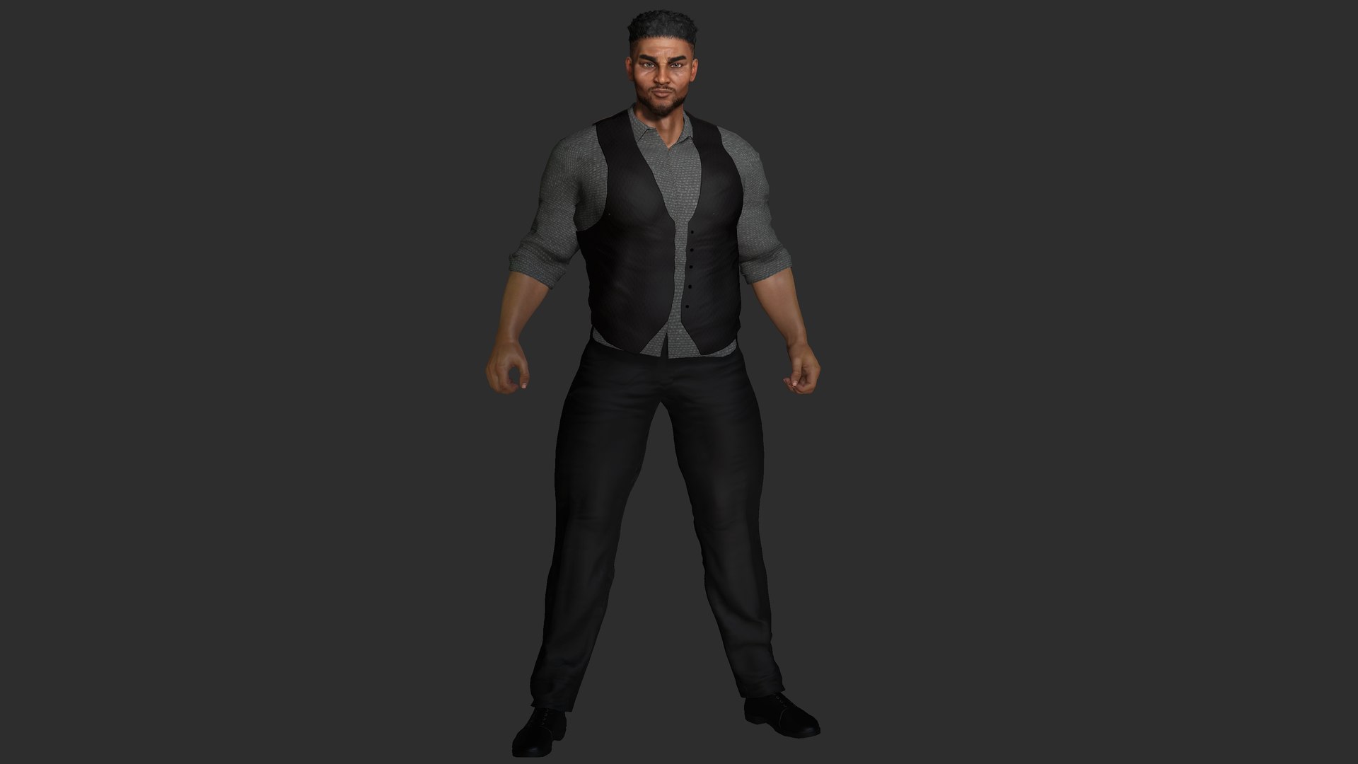 3D Model AAA 3D REALISTIC CHARACTER - BUSINESSMAN MAFIA NPC BODYGUARD ...