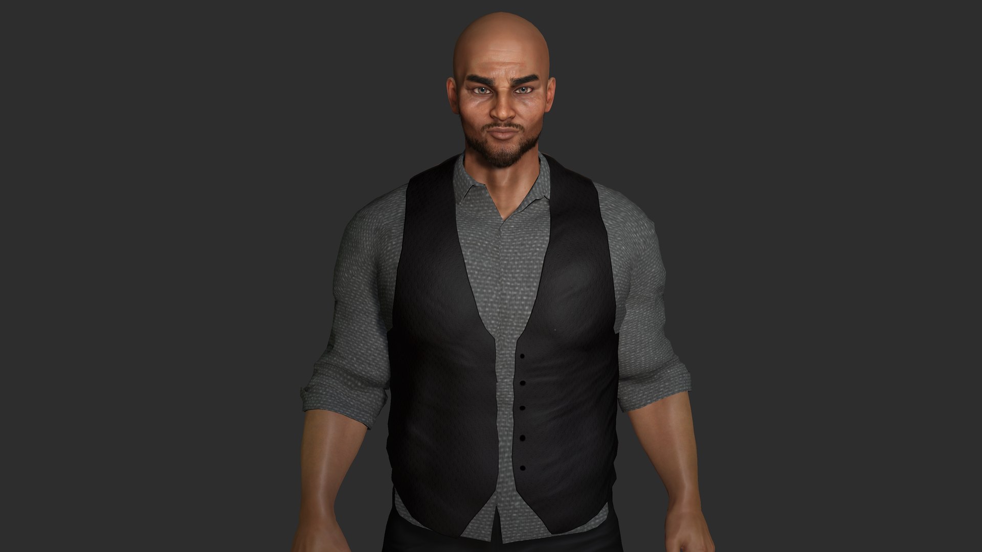 3D Model AAA 3D REALISTIC CHARACTER - BUSINESSMAN MAFIA NPC BODYGUARD ...