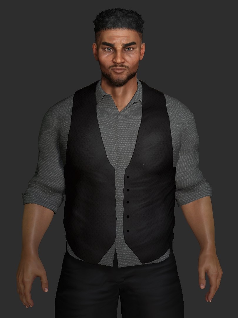 3D Model AAA 3D REALISTIC CHARACTER - BUSINESSMAN MAFIA NPC BODYGUARD ...