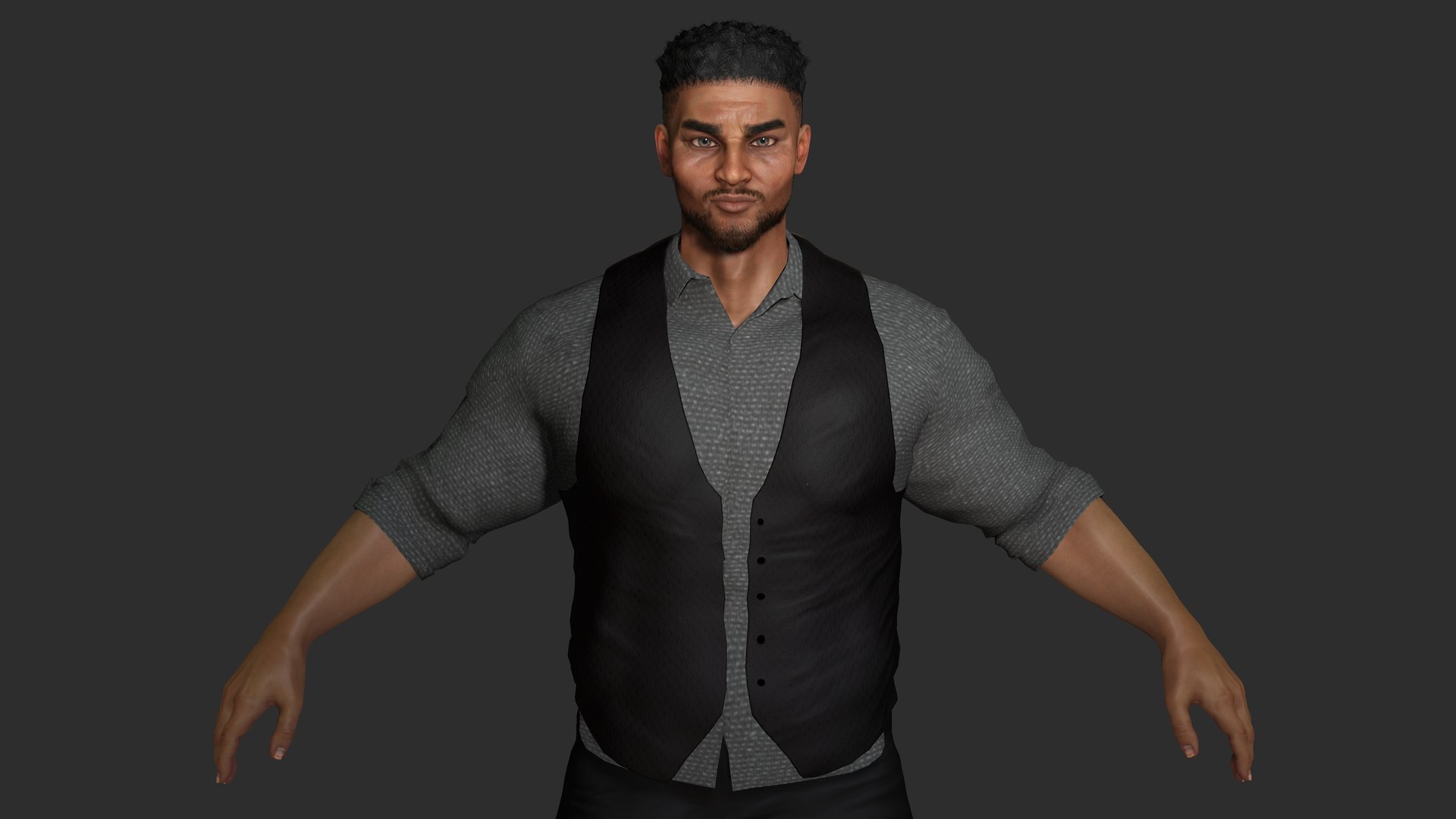 3D Model AAA 3D REALISTIC CHARACTER - BUSINESSMAN MAFIA NPC BODYGUARD ...