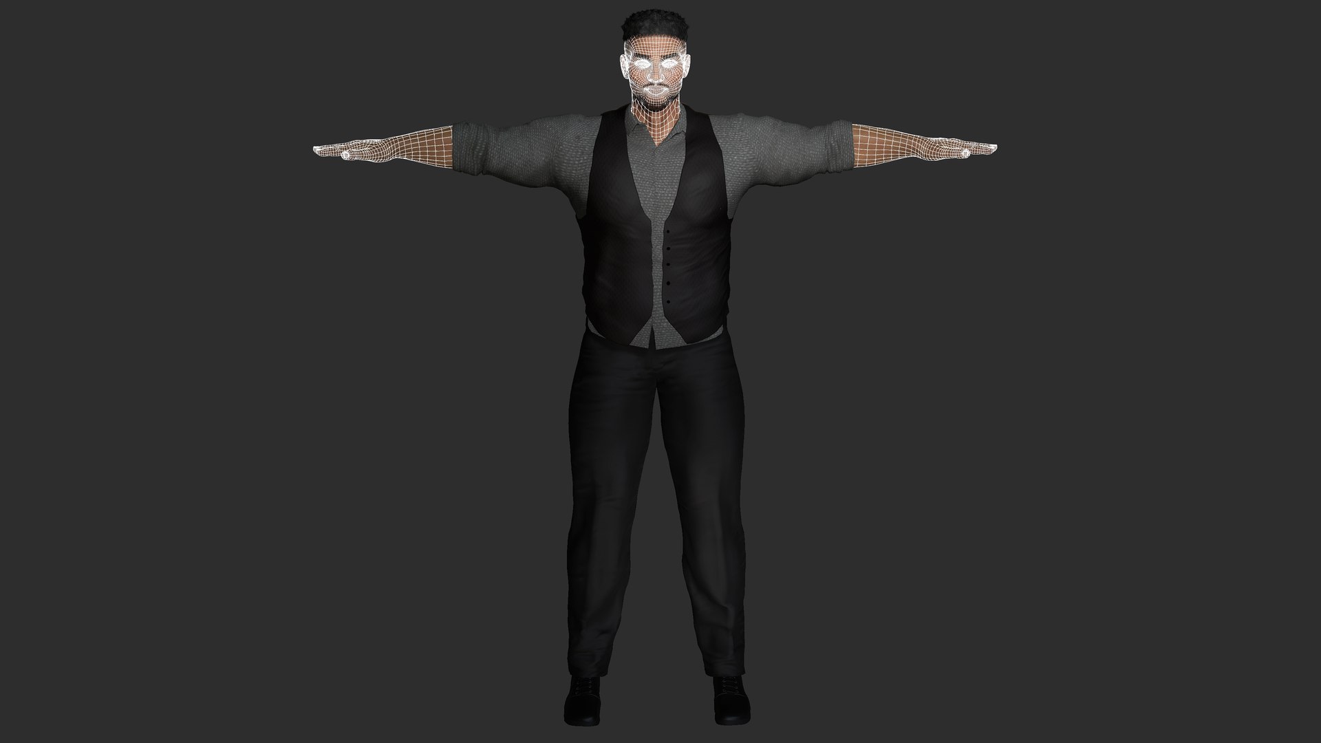 3D Model AAA 3D REALISTIC CHARACTER - BUSINESSMAN MAFIA NPC BODYGUARD ...