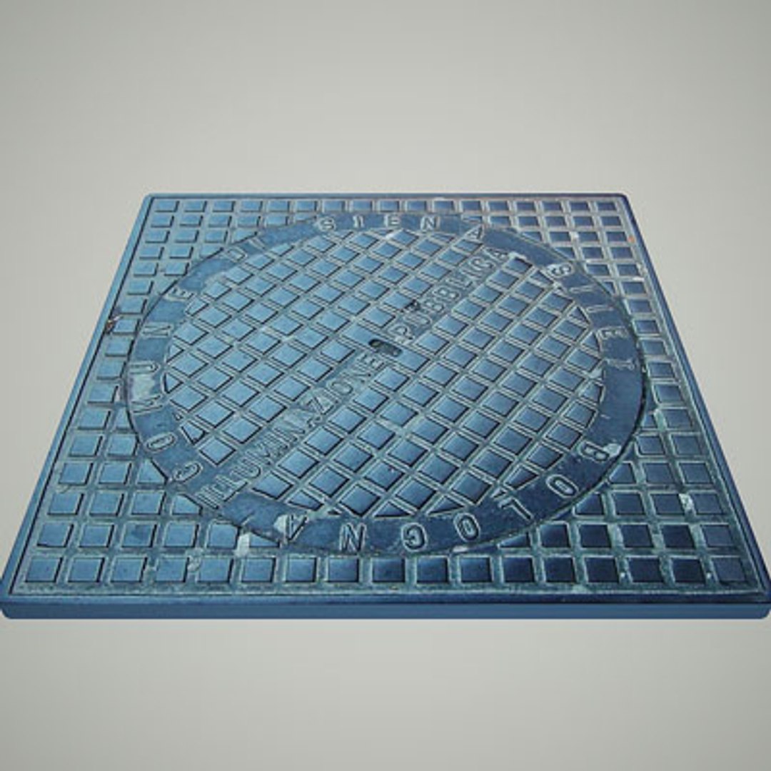 Square Manhole 3d Max