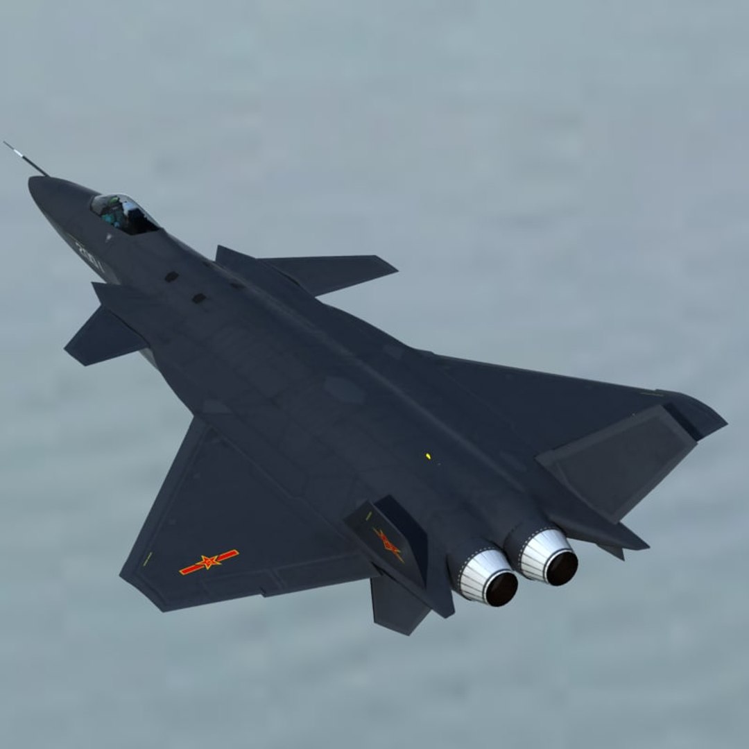 prototype stealth jet fighter 3d max