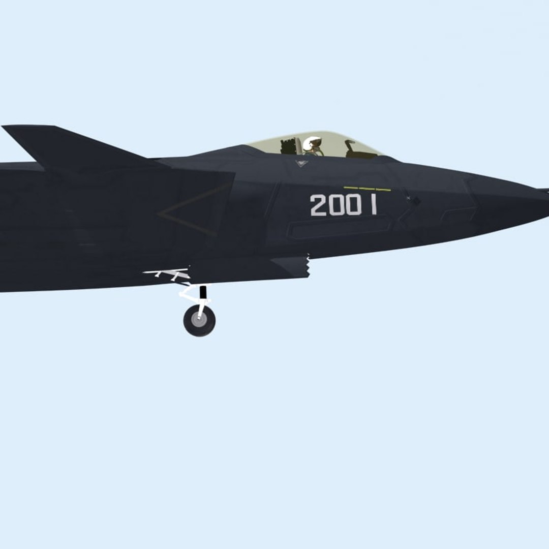 prototype stealth jet fighter 3d max
