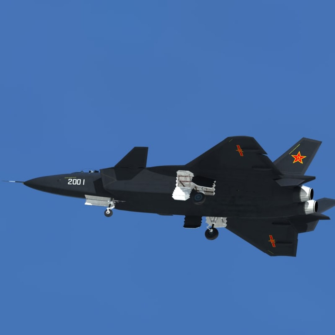 prototype stealth jet fighter 3d max