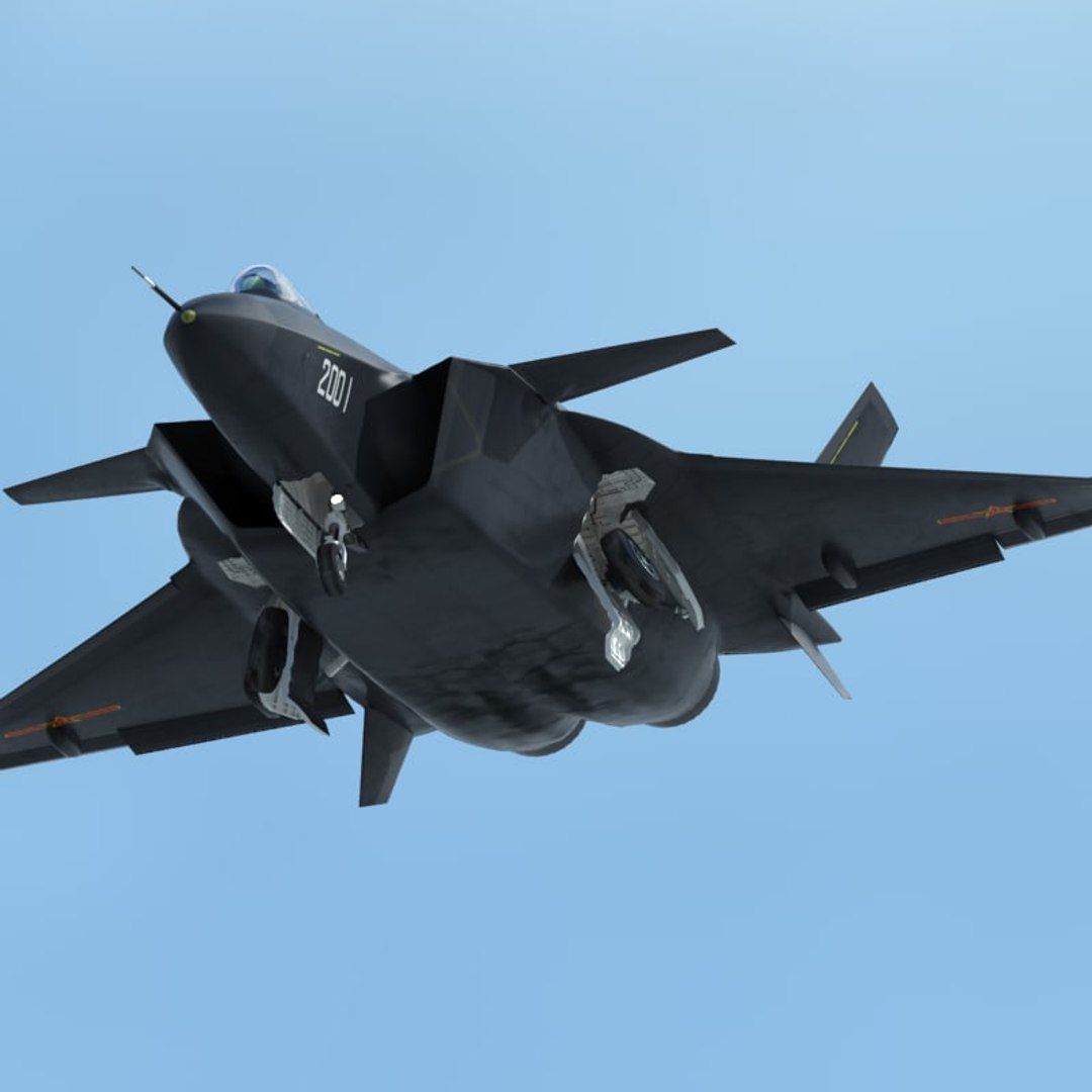 prototype stealth jet fighter 3d max