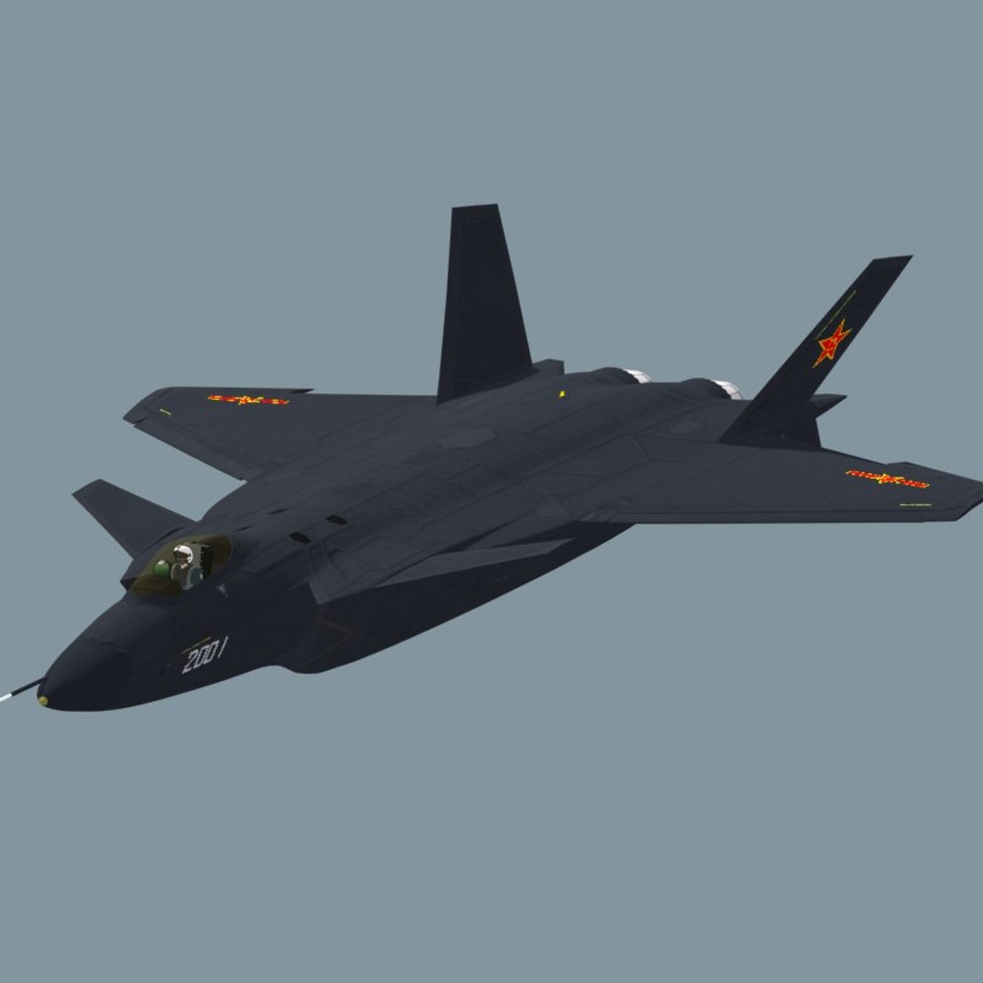prototype stealth jet fighter 3d max