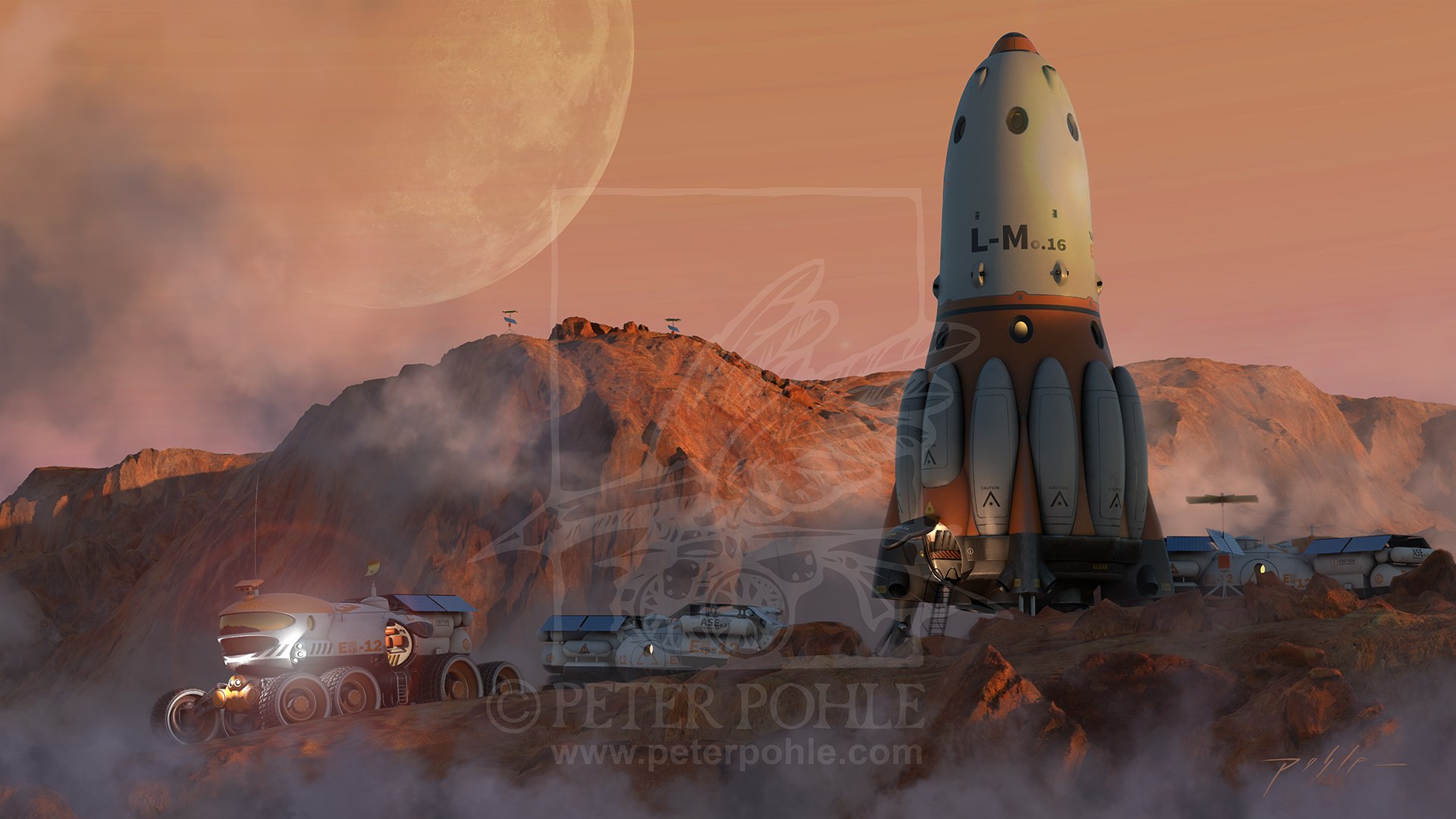 Rocket Landing Module with PBR Materials 3D - TurboSquid 1861681