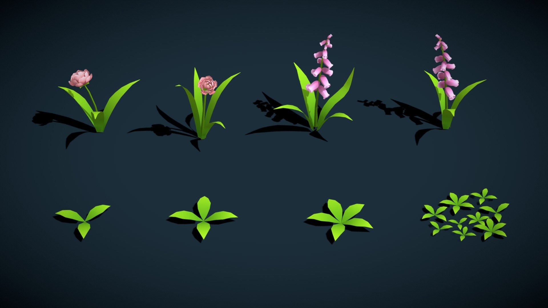 3D Stylized Lowpoly Nature Assets Pack Model - TurboSquid 2322735