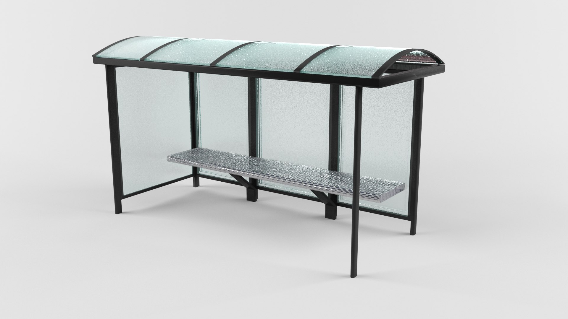 bus stop 3d model