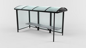Bus Stop Enclosure 3D Models for Download | TurboSquid