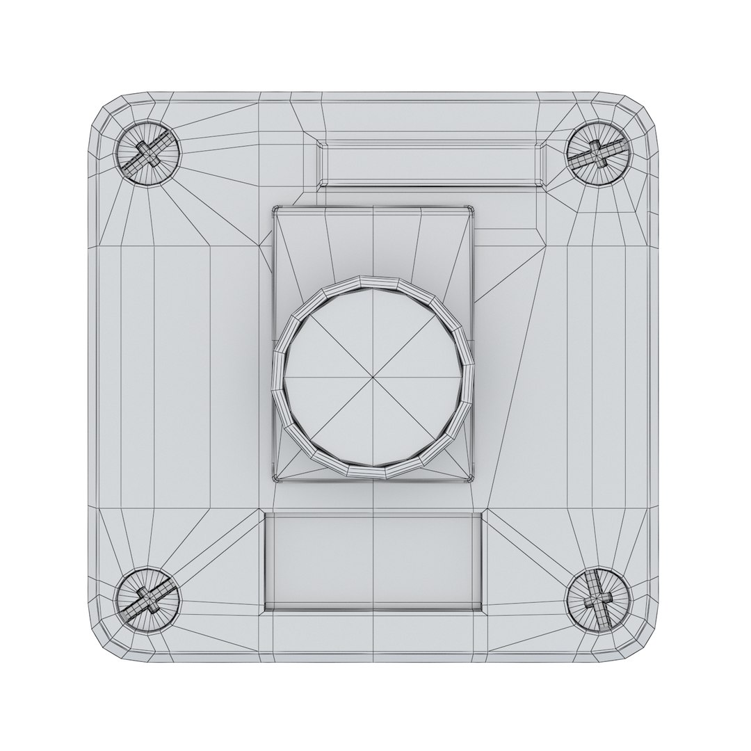 Industrial Button 3D Model - TurboSquid 1270895