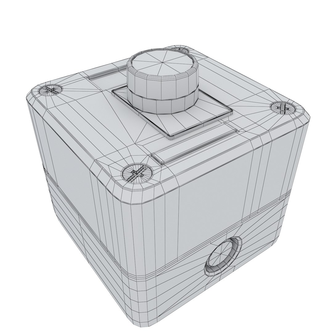 Industrial Button 3D Model - TurboSquid 1270895