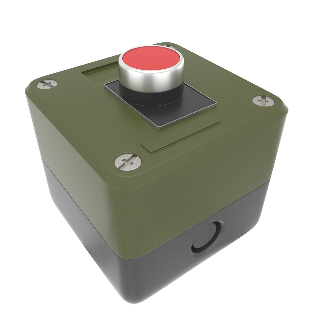 Industrial Button 3D Model - TurboSquid 1270895
