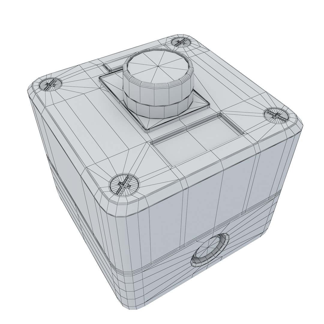 Industrial Button 3D Model - TurboSquid 1270895