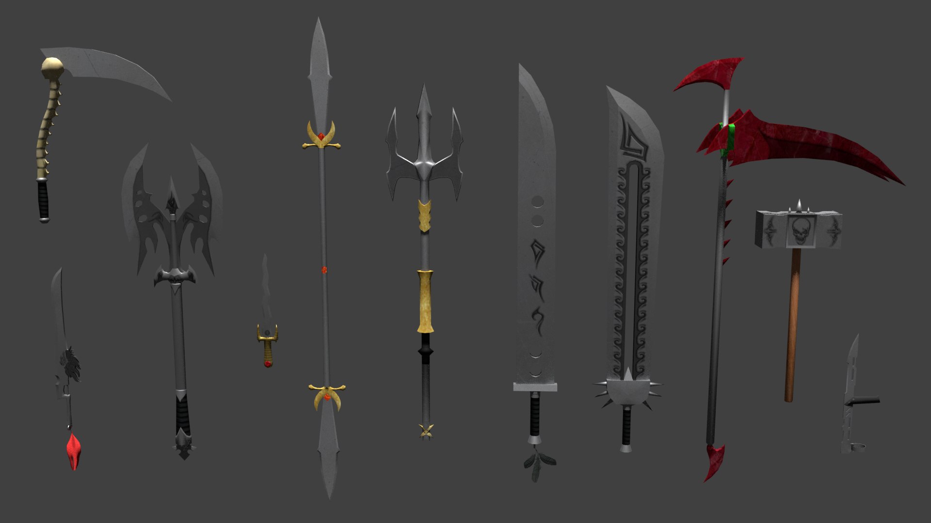 3D Weapons Pack - TurboSquid 1213304