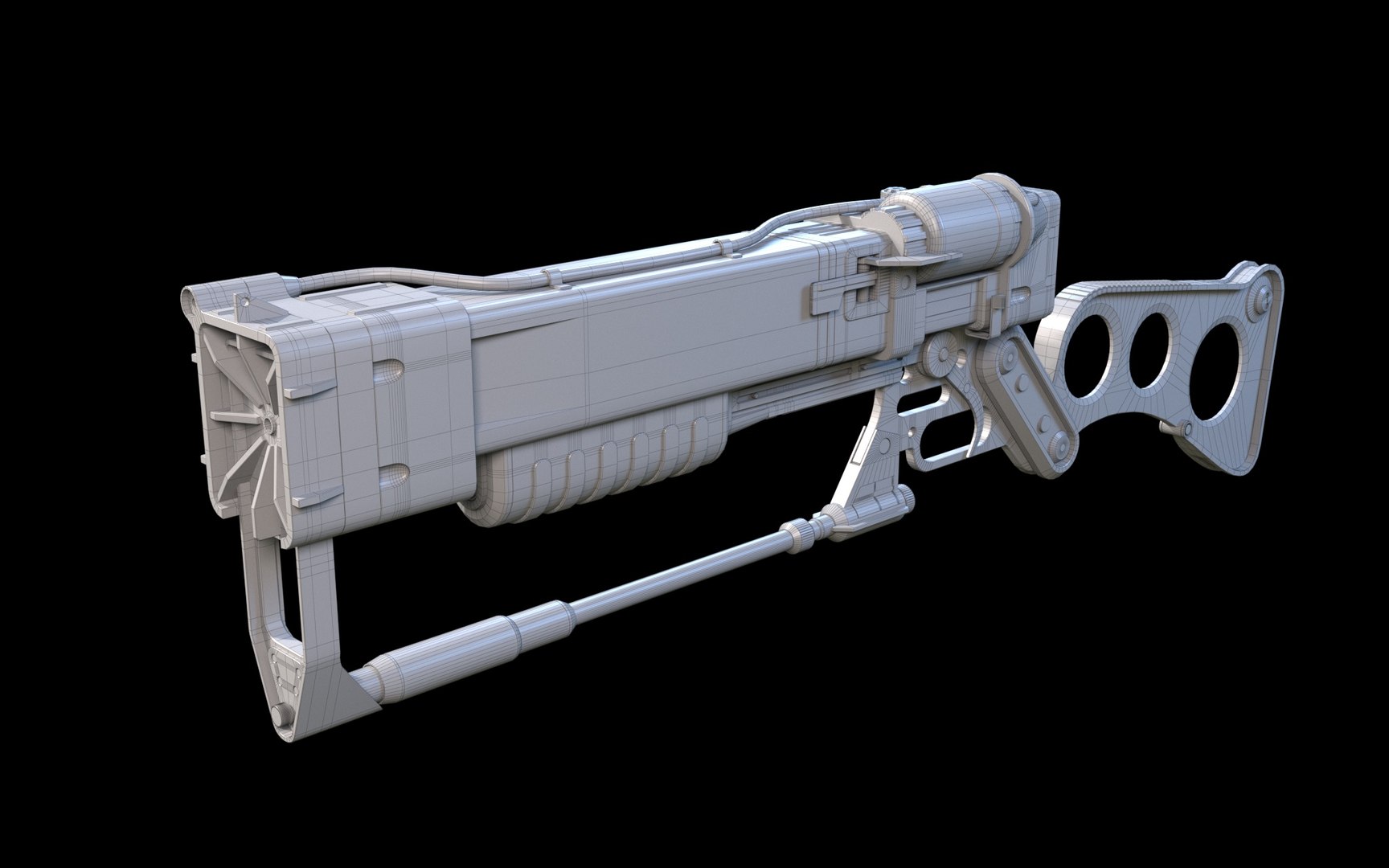 Aer9 Laser Rifle Fallout 3D Model - TurboSquid 2230119