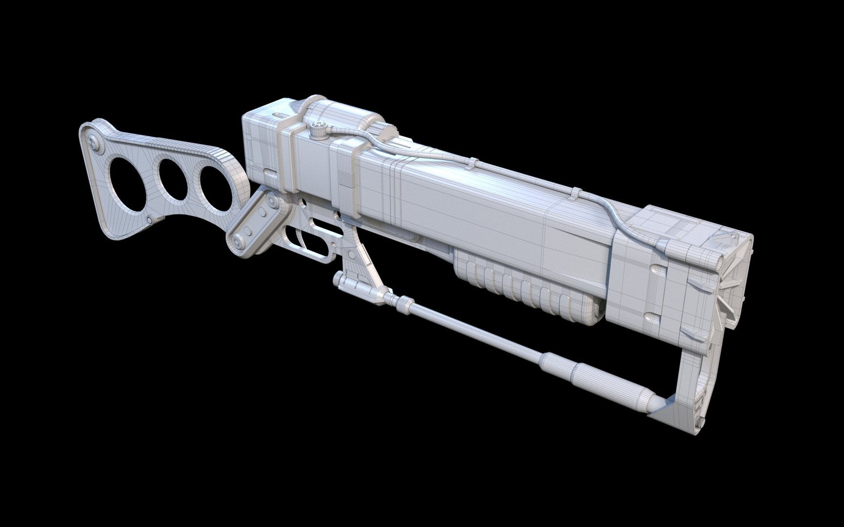Aer9 Laser Rifle Fallout 3D Model - TurboSquid 2230119