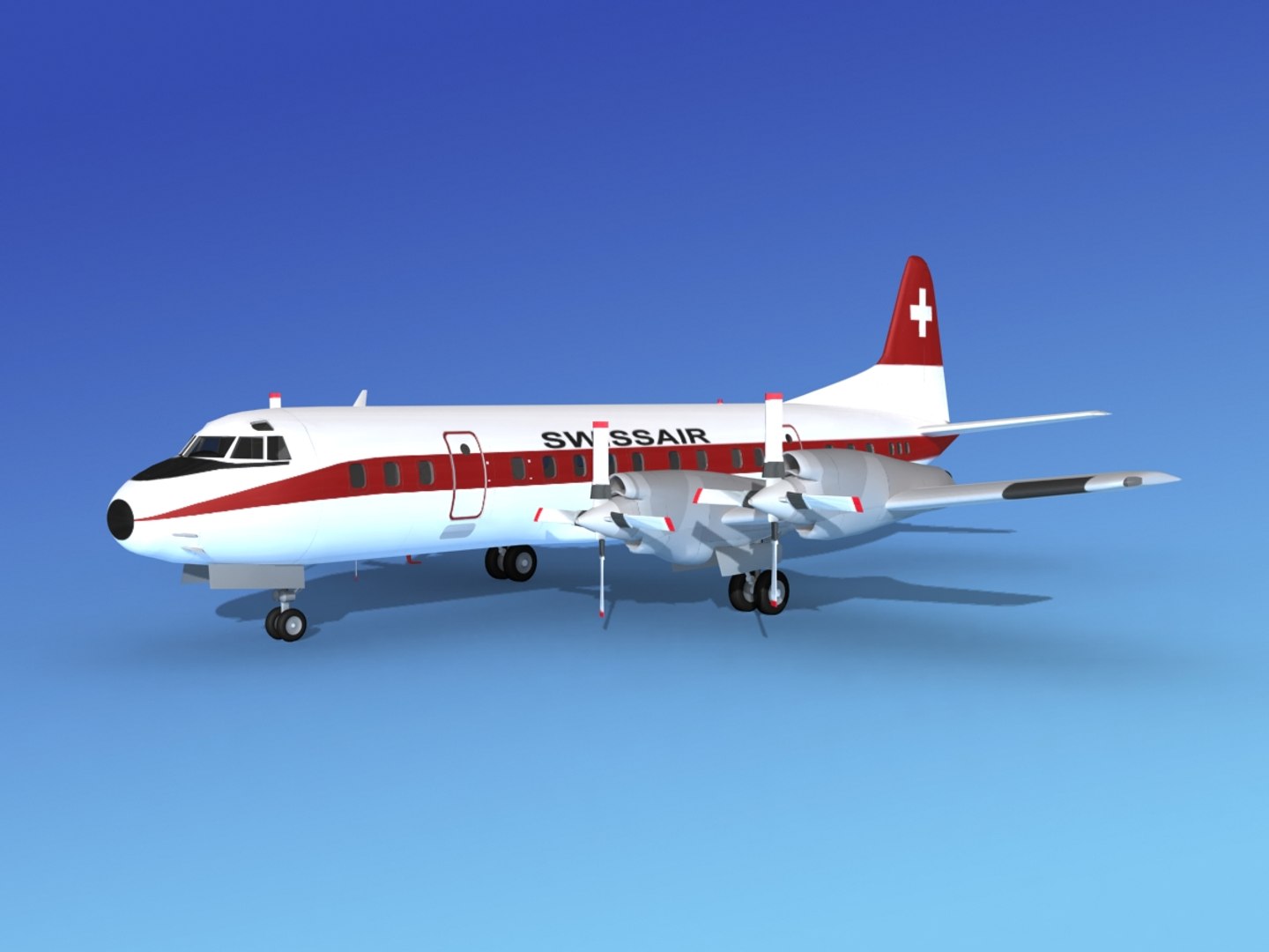 3d model propellers electra lockheed