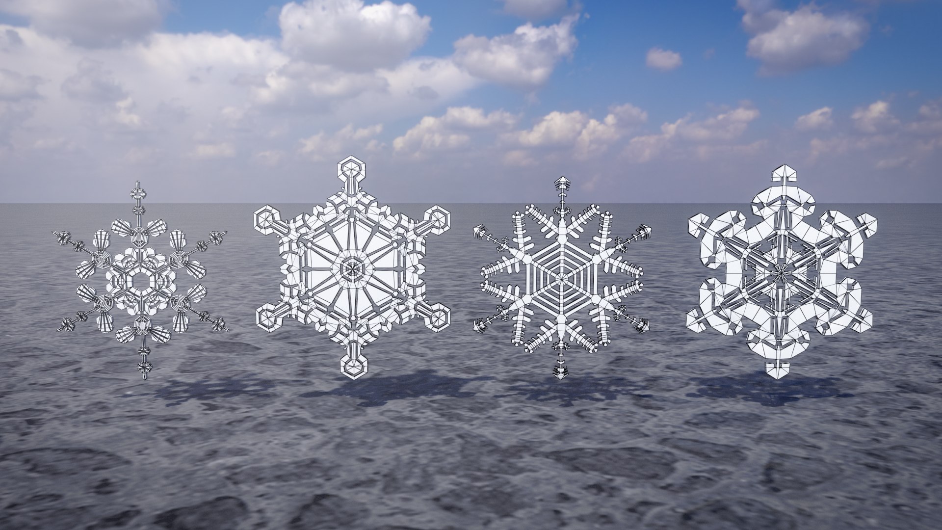 Snow Flake 3D Model - TurboSquid 2316928