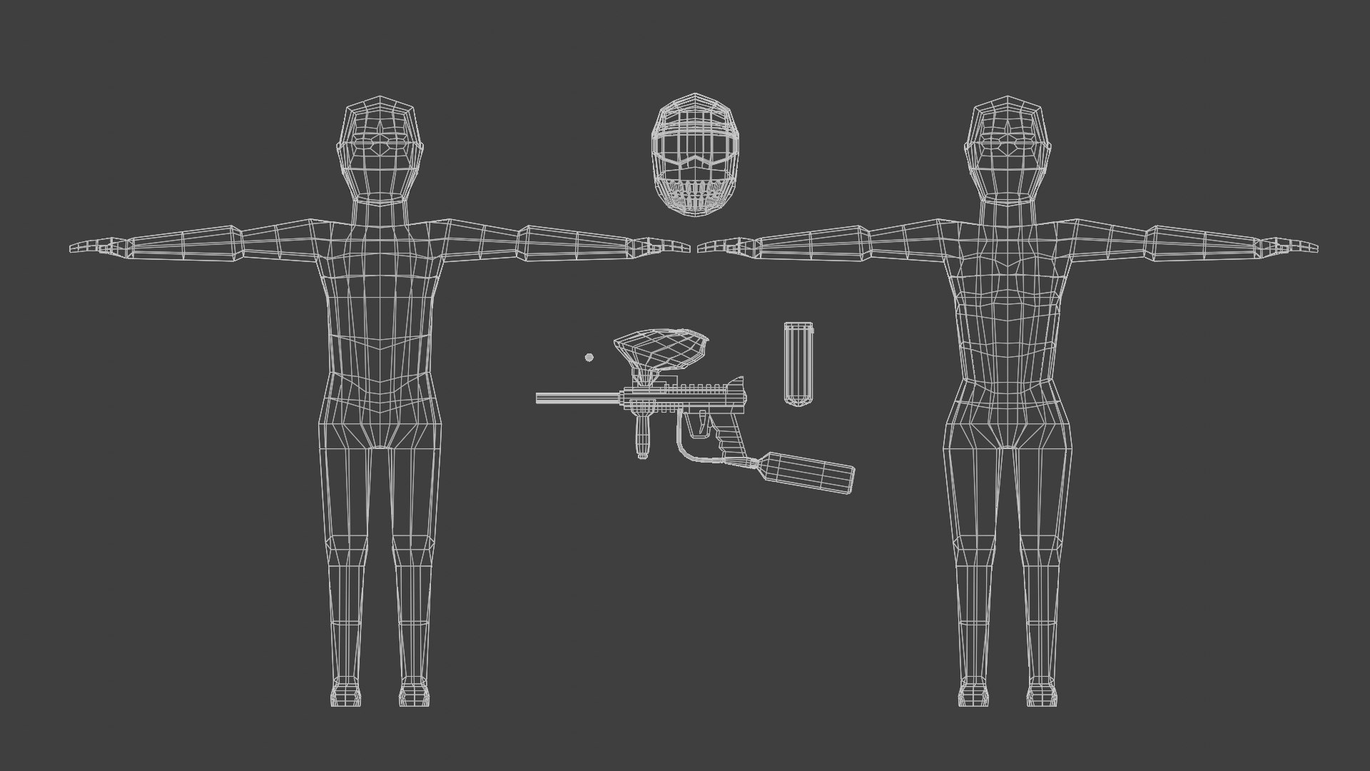 3D paint ball model - TurboSquid 1684403