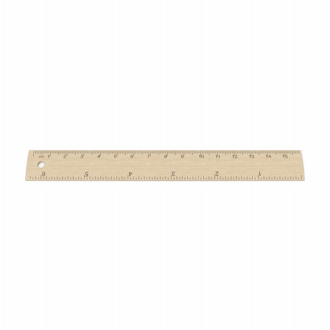 Wood Ruler 3D Model - TurboSquid 1845921