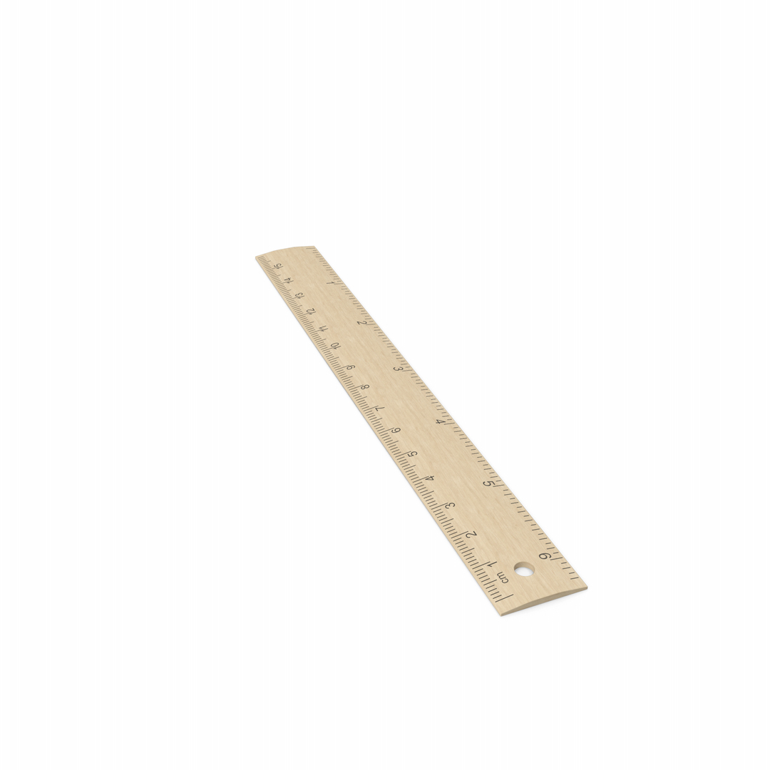 Wood Ruler 3D model - TurboSquid 1845921