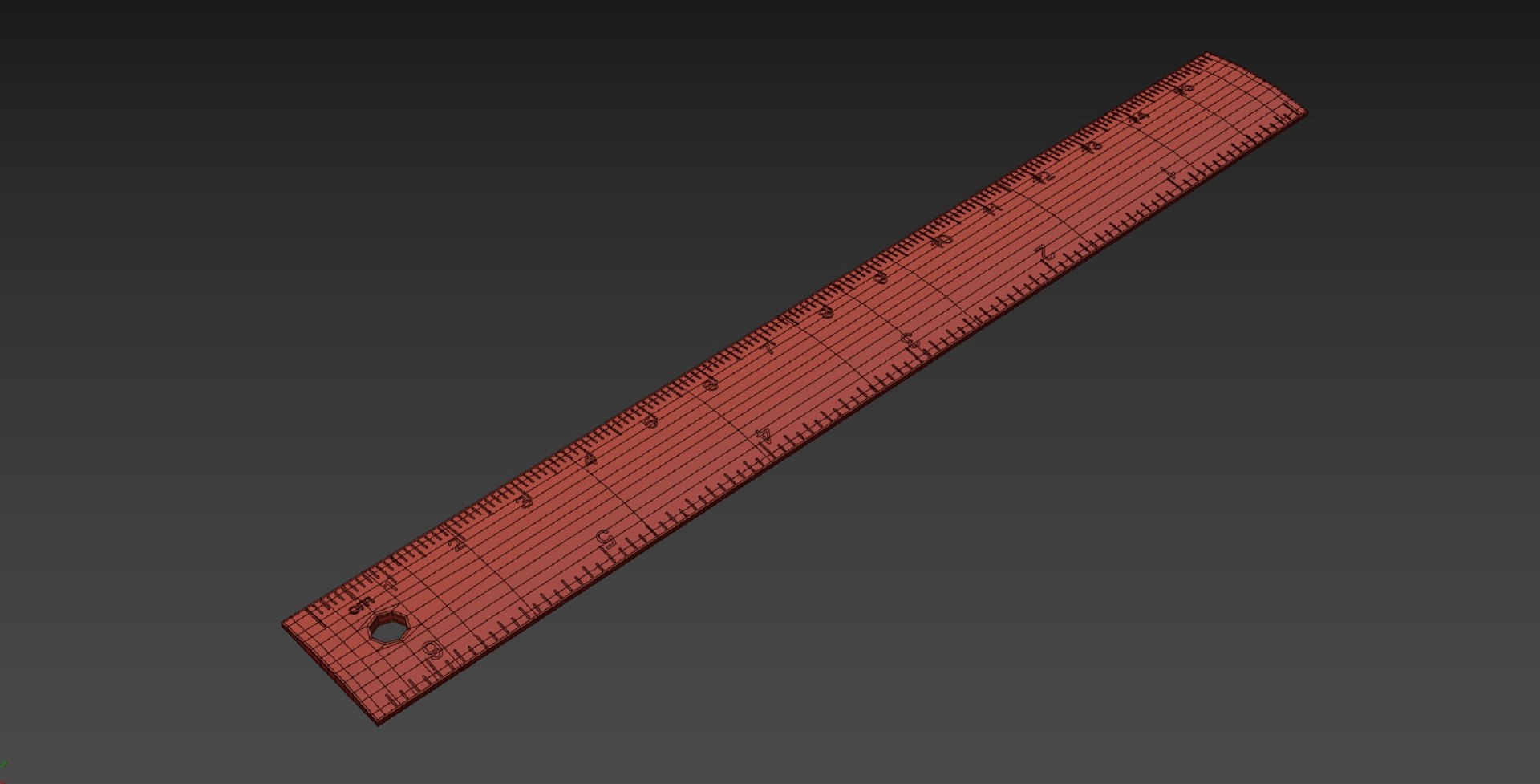 Wood Ruler 3D Model - TurboSquid 1845921