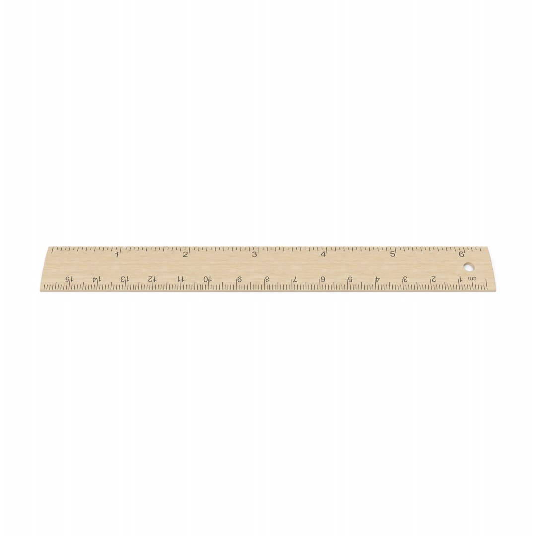 Wood Ruler 3D Model - TurboSquid 1845921