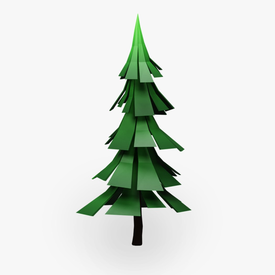 3D Stylized Pine Tree model - TurboSquid 1895028
