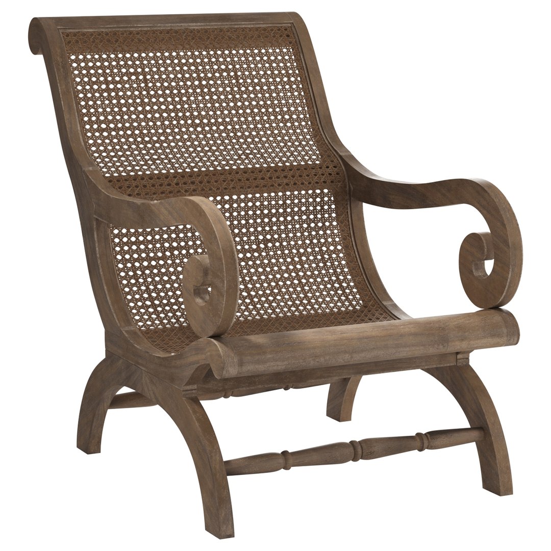 British Colonial Lounge Chair 3D Model - TurboSquid 2323377