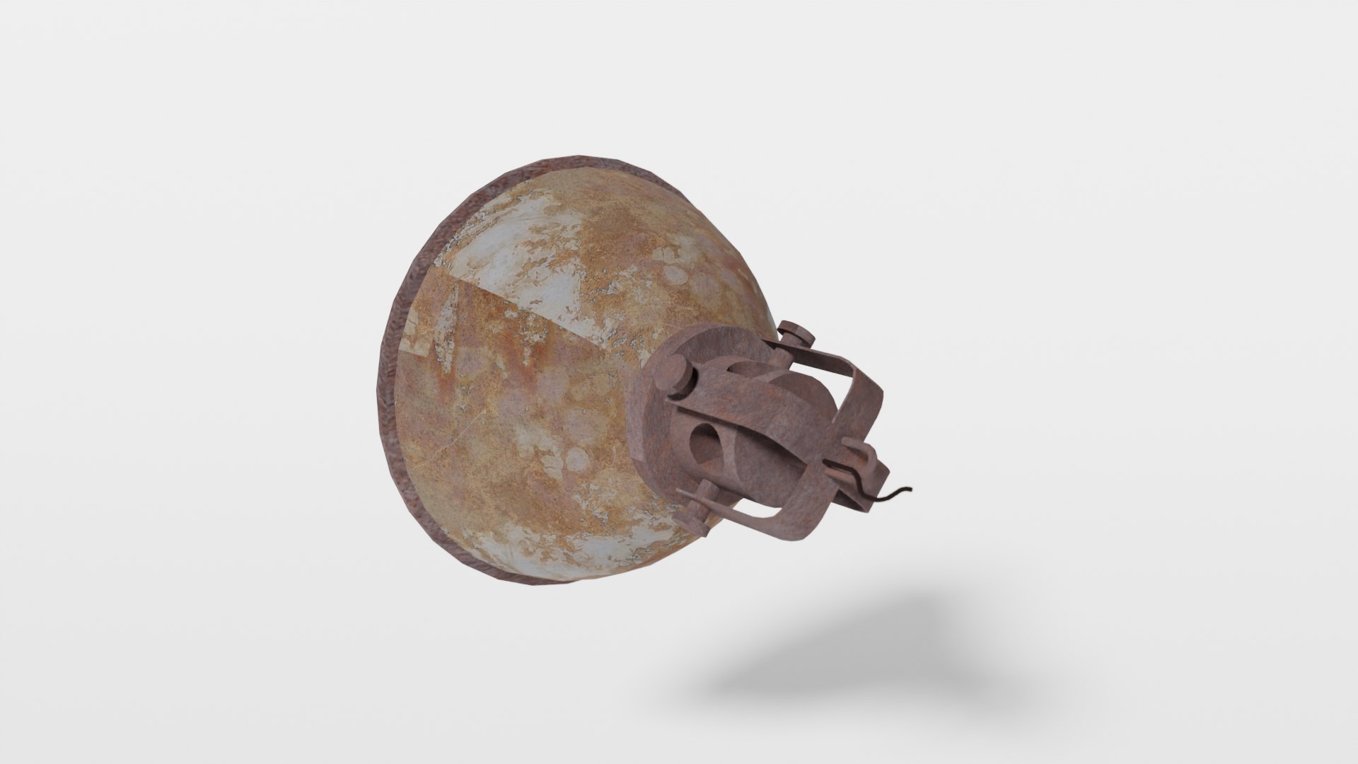3D Rusted Industrial Lamp Model - TurboSquid 2040650