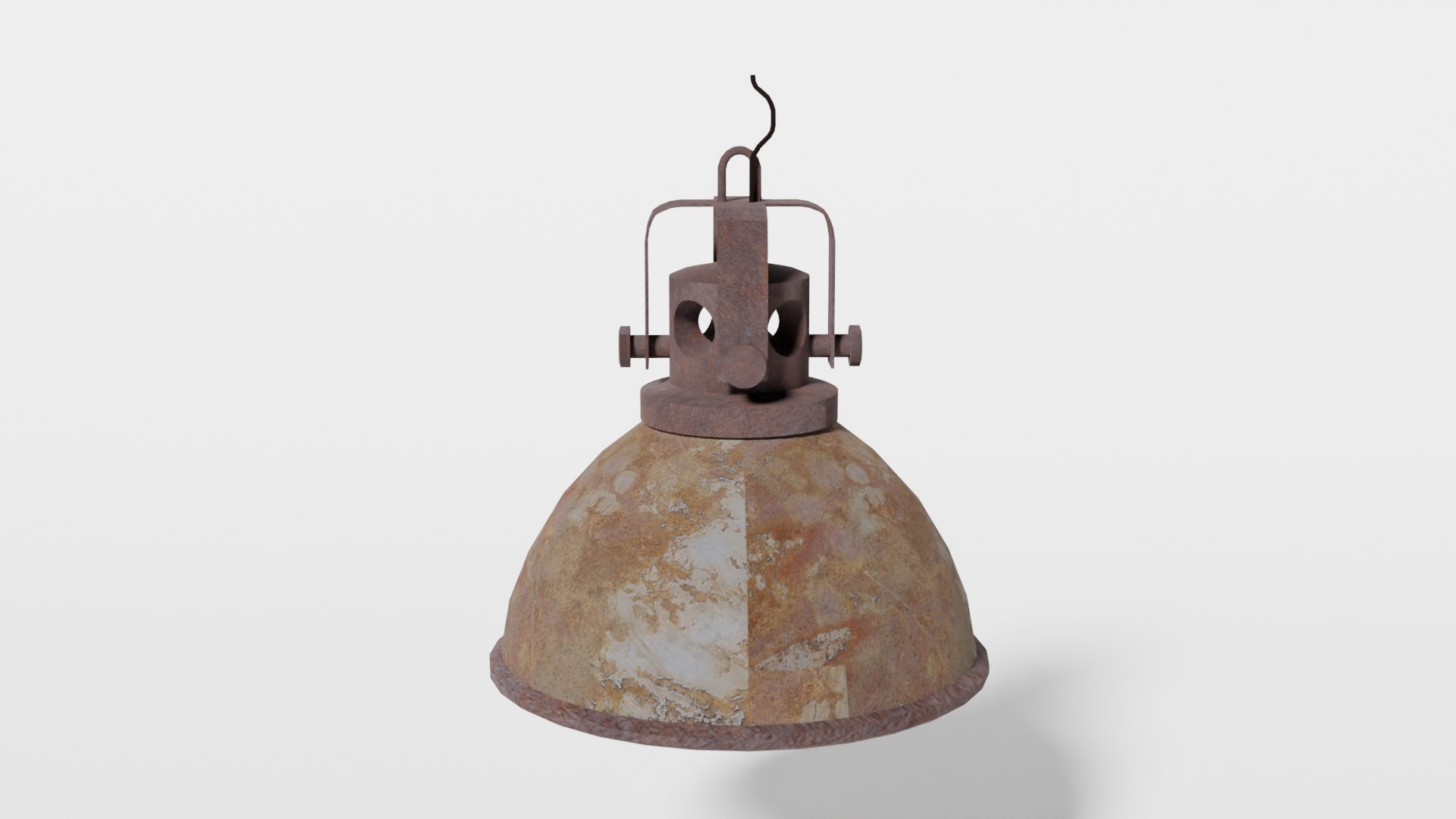 3D Rusted Industrial Lamp Model - TurboSquid 2040650