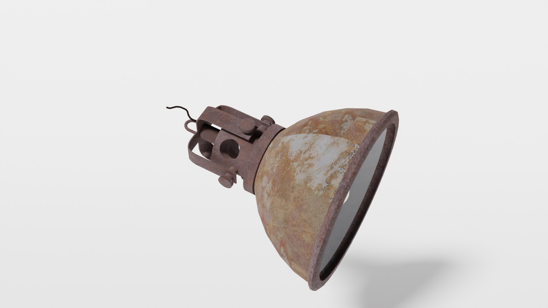 3D Rusted Industrial Lamp Model - TurboSquid 2040650