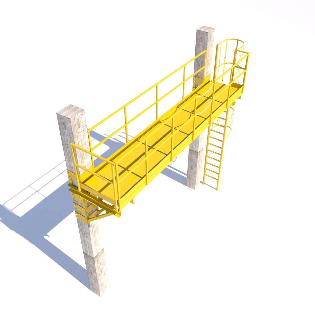 Crane service platform 3D model - TurboSquid 1299478