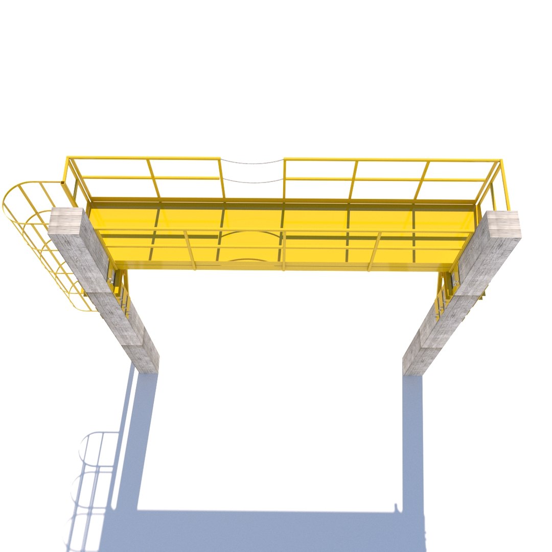 Crane service platform 3D model - TurboSquid 1299478