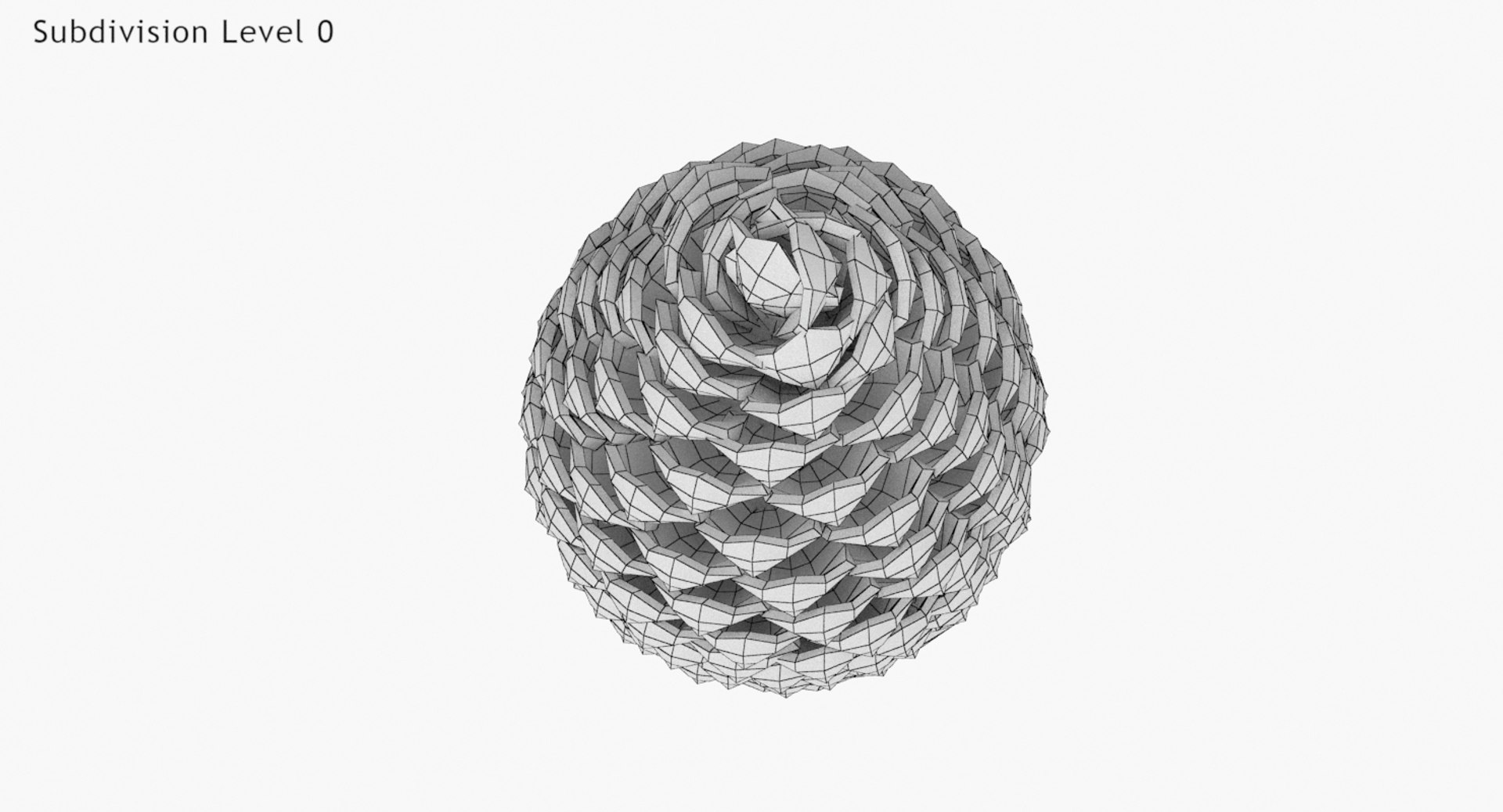 3D Pine Cone Model - TurboSquid 1404365