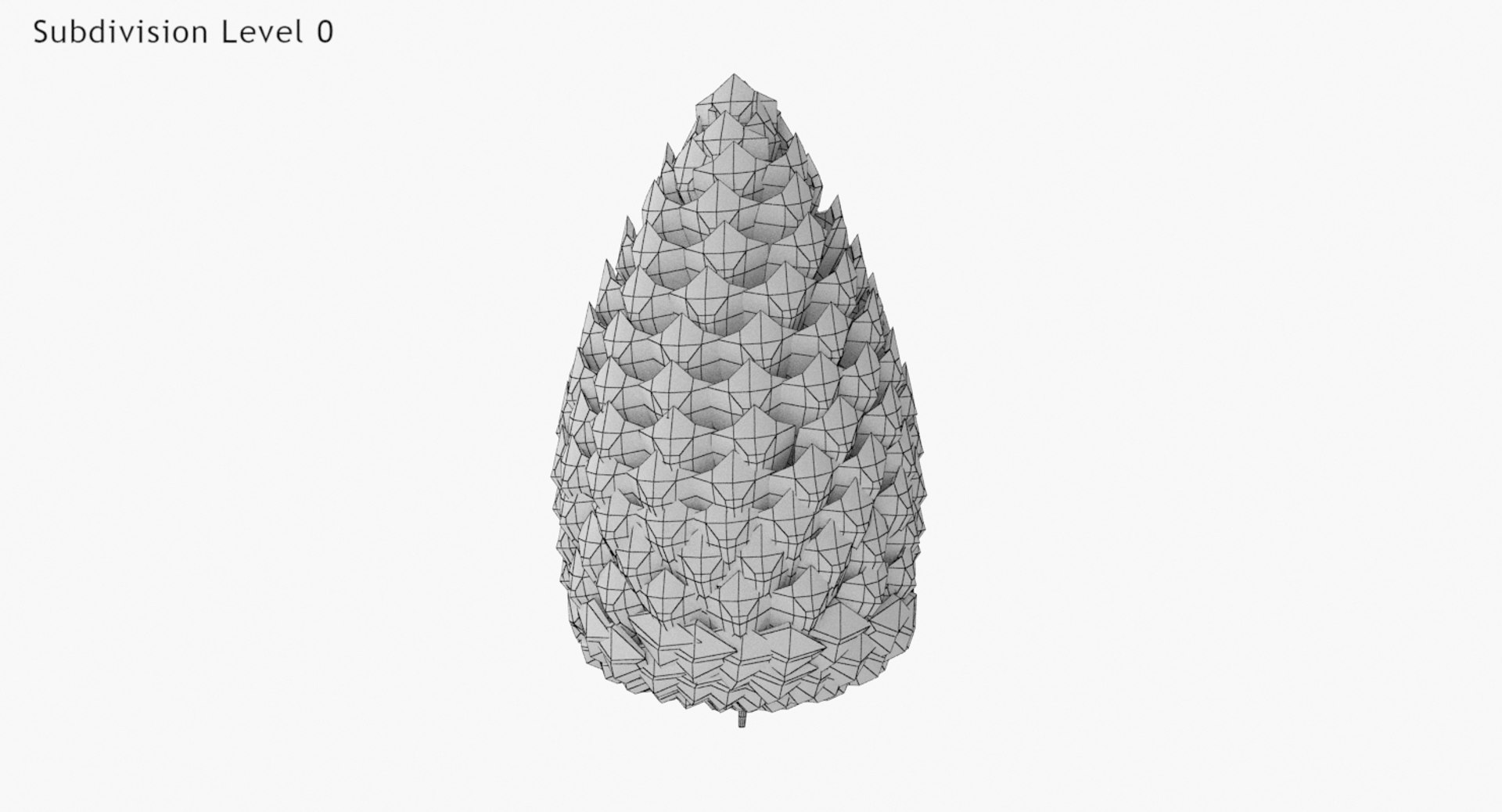 3D Pine Cone Model - TurboSquid 1404365