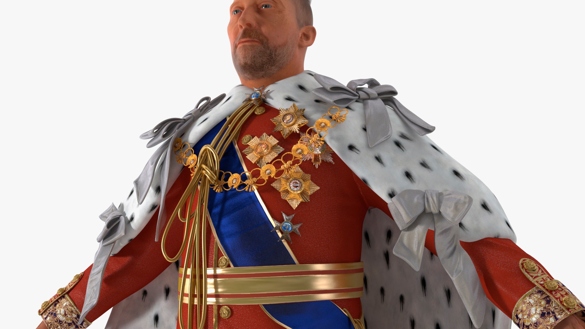 Old Medieval King in Crown 3D model - TurboSquid 2149073
